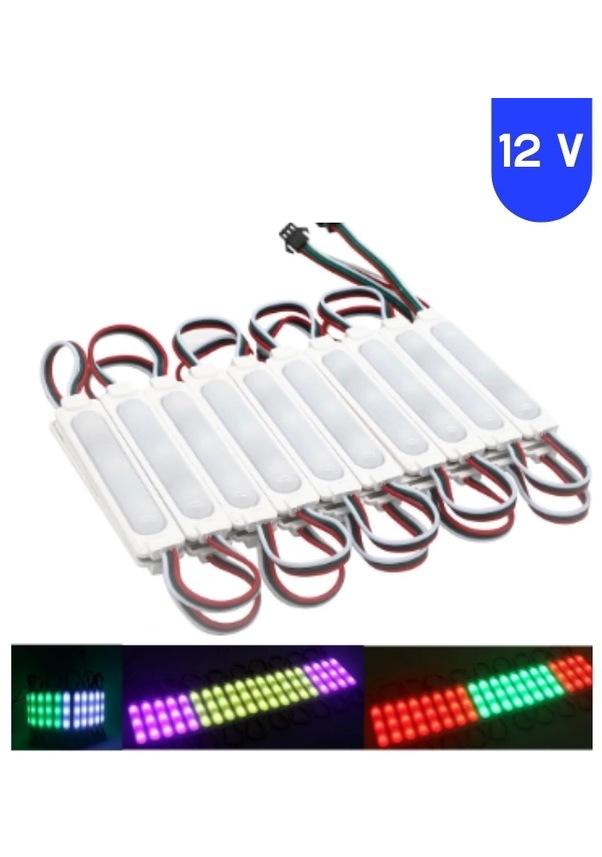 12 Volt 3 Watt Argb Pixel Cob Led Modül Manuel Kablolu Set Ip65 20 Adet Modül Fiyatları ve ...
