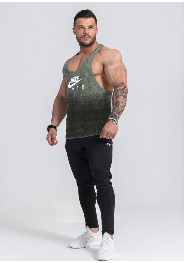 Nike Rambo Model Sporcu Body Atlet Beyaz Nike436c34 Haki 2XL Fiyatları ...