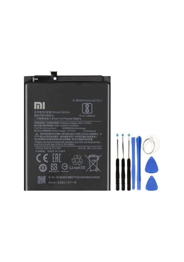 Senalstore Xiaomi Redmi 9 Bn54 Pil Batarya Ve Tamir Seti 5020 Mah ...