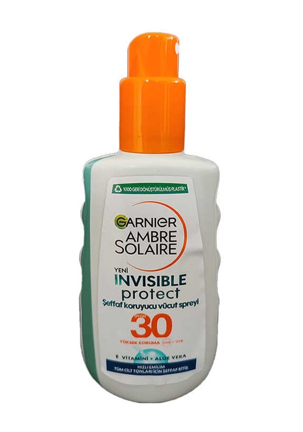 Garnier Invisible Protect Şeffaf Güneş Koruyucu Vücut Spreyi SPF30 200 ...