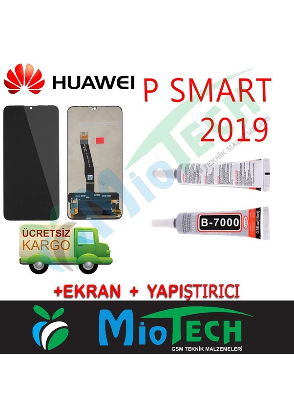 Huawei P Smart 2019 Pot-Lx1 Lcd Ekran Dokunmatik Yapıştırıcı-Siyah ...