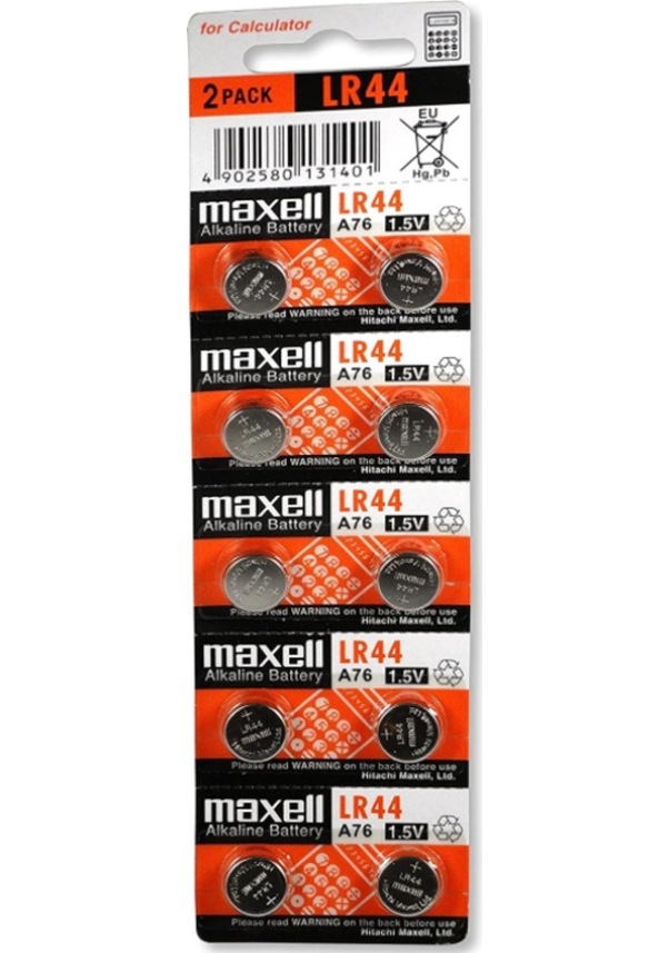 Maxell LR44 A76 AG13 Alkalin Düğme Pil 10'lu Fiyatları ve Özellikleri