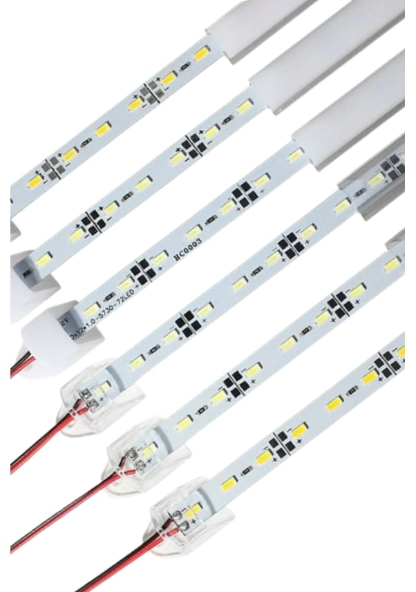 12 Volt Alüminyum Kasalı 5730 Ledli Çubuk Led Bar Gün Işığı 3000-3200k ...