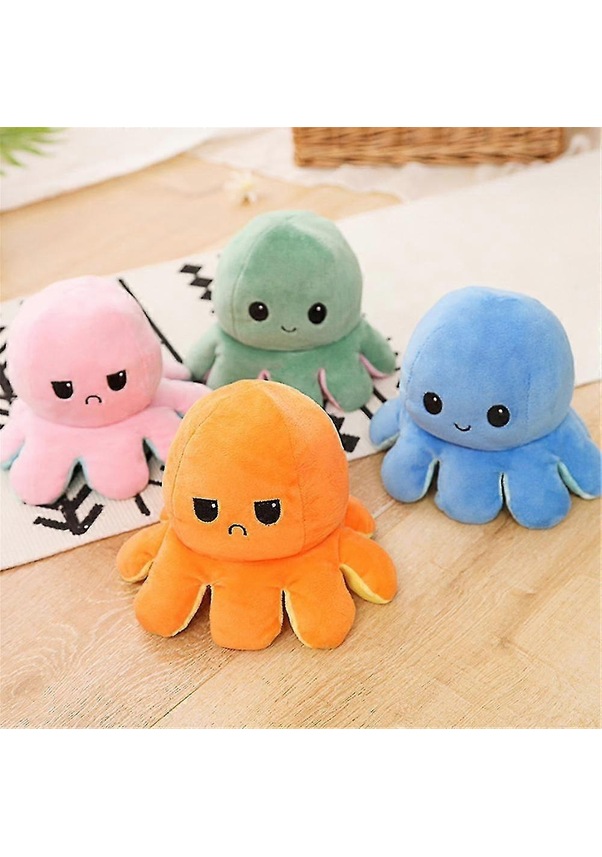 Flip Plush Sevimli Doldurulmuş Bebek, Yumuşak Simülasyon Tersinir ...