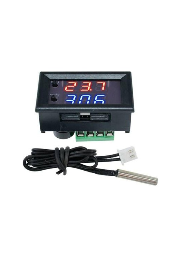 W1209WK Dijital LED Sıcaklık Kontrolcü Modülü + 12VDC Su Geçirmez NTC ...
