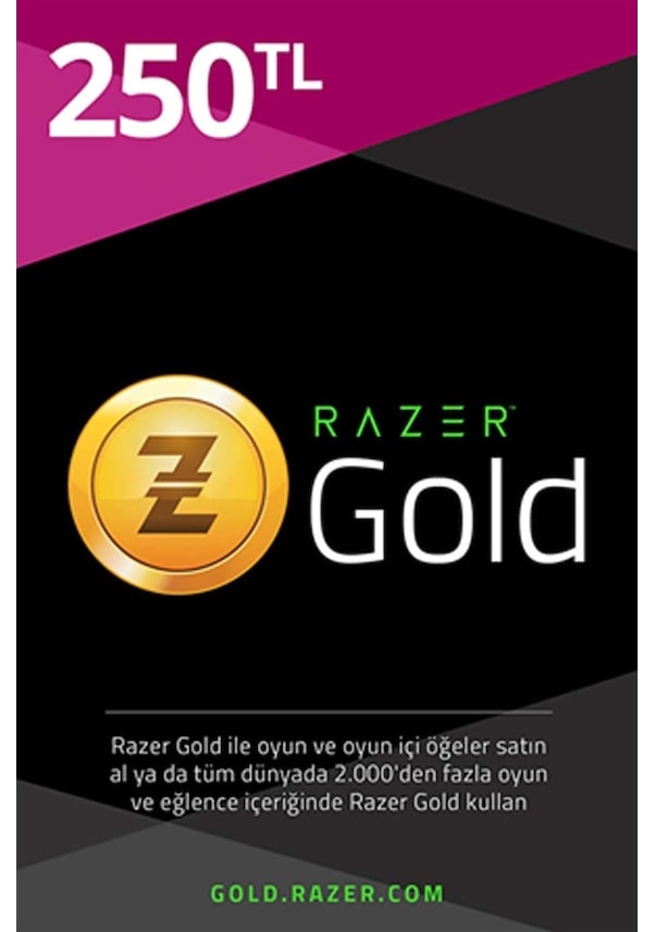 250 Tl Razer Gold Tr Pin Fiyatları ve Özellikleri