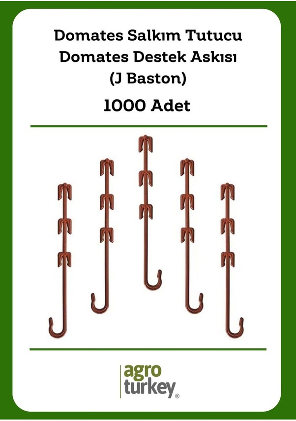Agro Turkey - Sera İçin Domates Salkım Tutucu (J Baston) - Destek ...