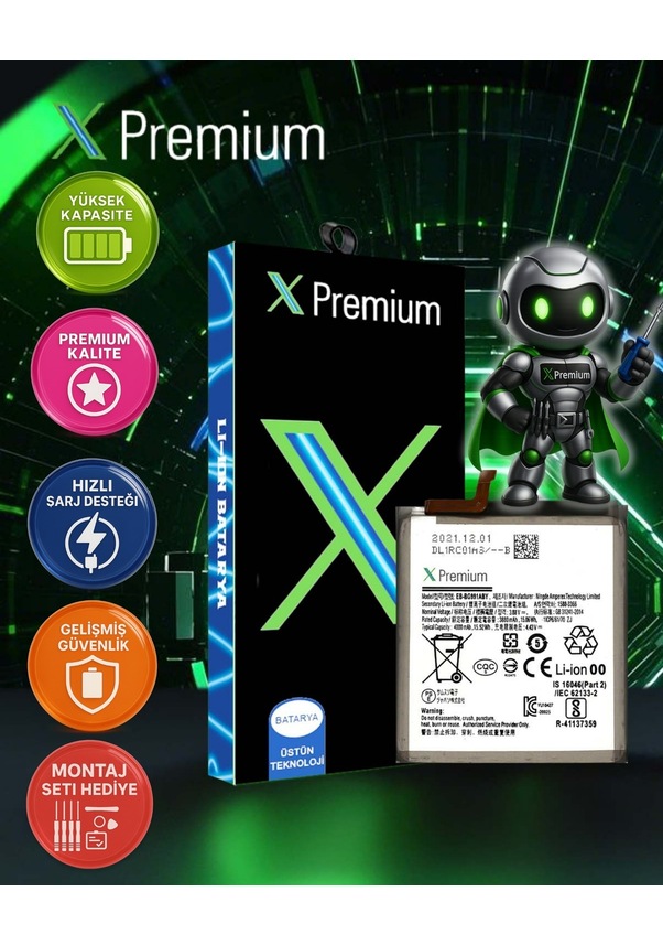 Xpremium Samsung S21+ Uyumlu Batarya Pil Süper Yüksek Kalite 4000 Mah ...