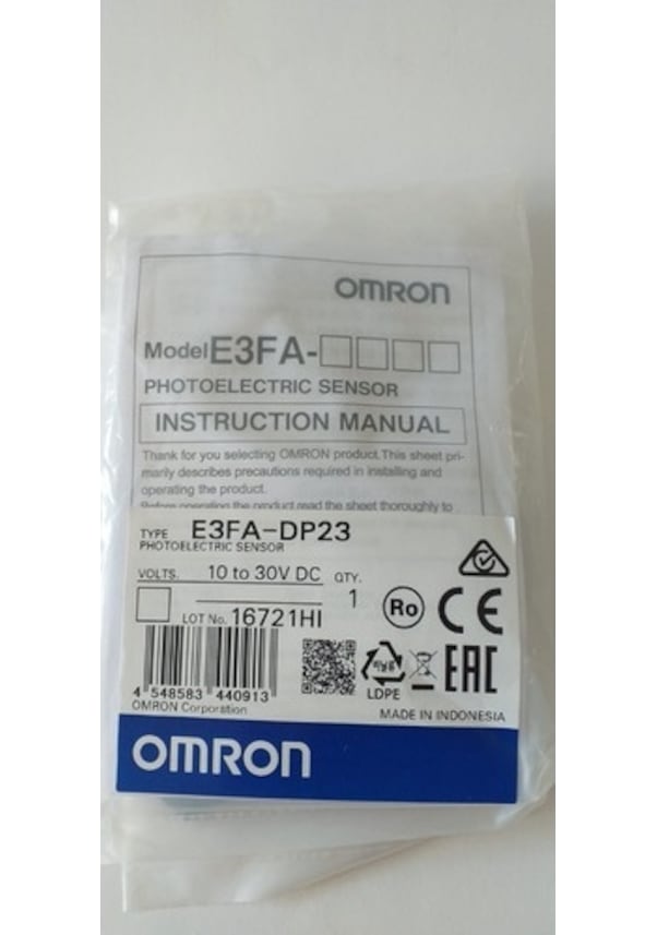 E3Fa-Dp23 Omron Konnektörlü Fotosel Sensör Fiyatları ve Özellikleri