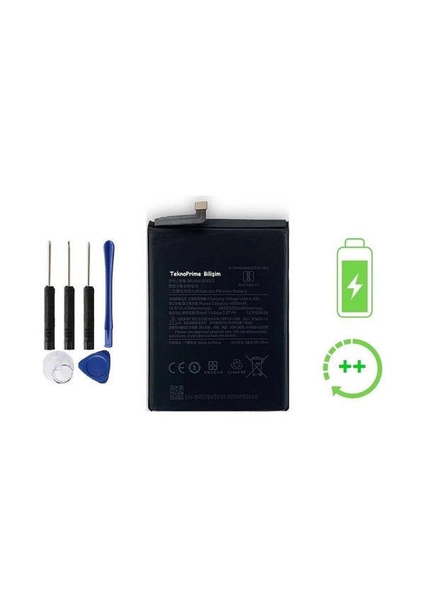 Xiaomi Redmi Note 10 Pro İle Uyumlu Güclendirilmiş İthal Batarya Bn53 ...