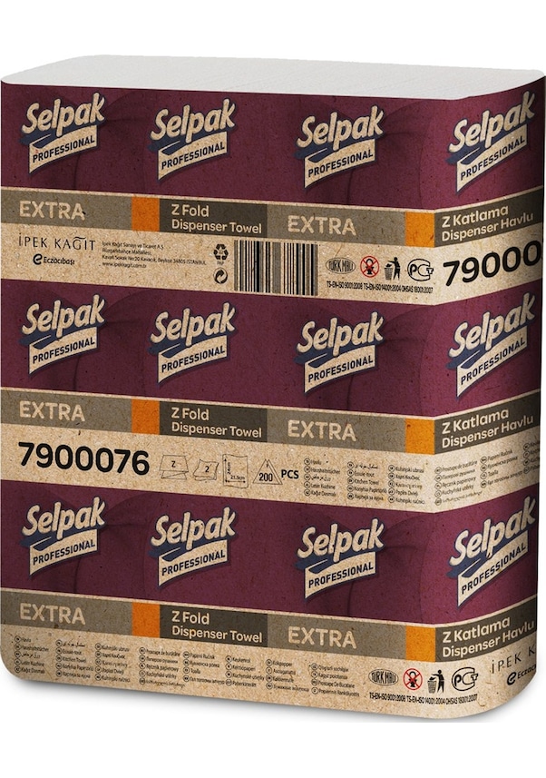 Selpak Professional Extra Z Katlı Dispenser Havlu 12 x 200'lü Fiyatları ...