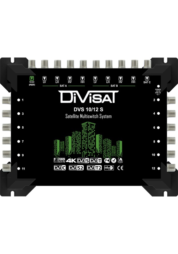 Divisat Dvs 10x12 Santral Multiswitch Sonlu Ledli Fiyatları ve Özellikleri
