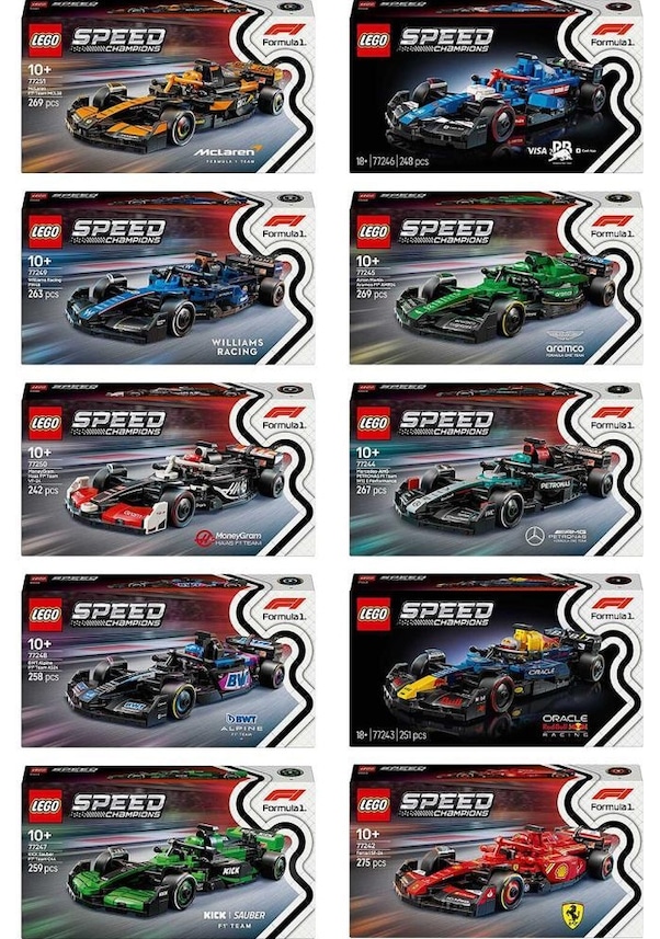 Lego Speed Champions Formula1 10 Sets 77242 - 77251 Fiyatları ve Özellikleri