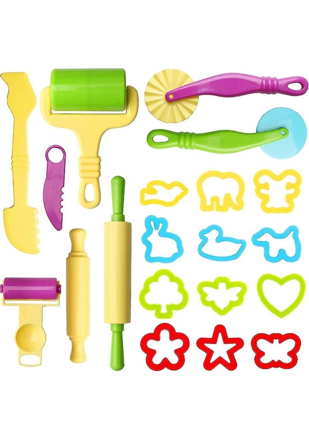 Kil Hamuru Araç Seti 20 Adet Oyun Hamuru Araçları Plastik Kendin Yap ...