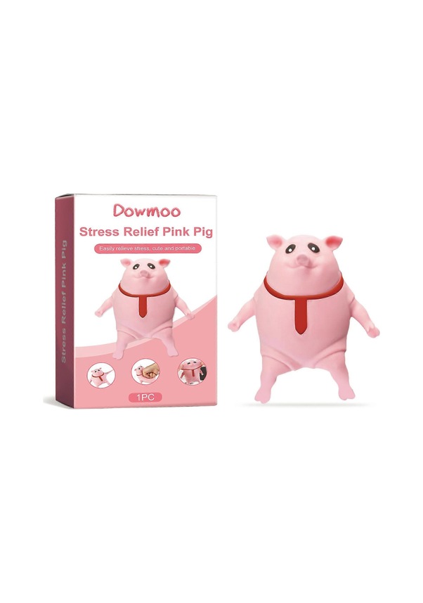Stres Pembe Domuz Oyuncak, Komik Sevimli Pembe Domuz Squishy Oyuncak ...