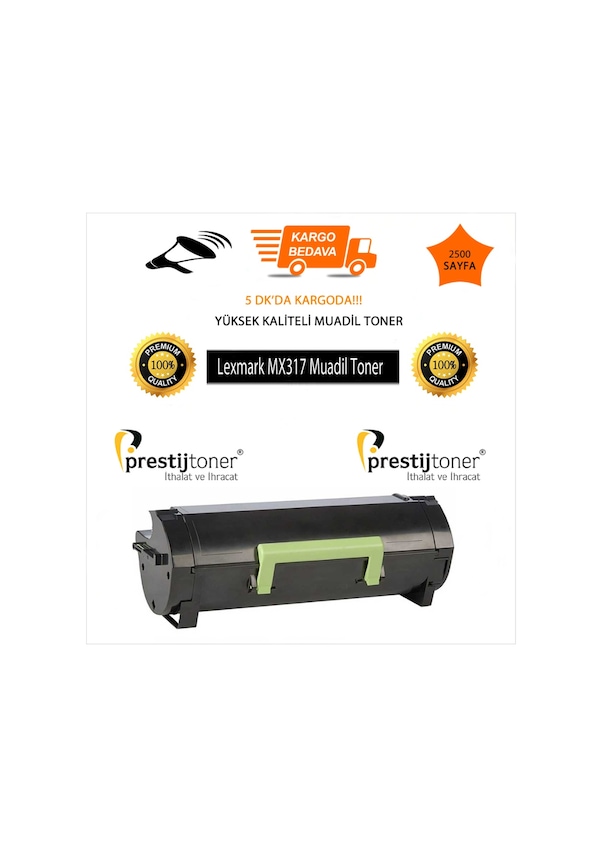 Lexmark Mx317 Çipli Uyumlu Toner | 51B5000 Ms317 | Ms317 | Mx417 N11 ...