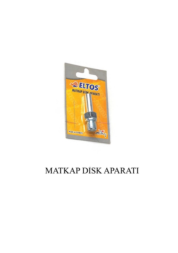 ELTOS MATKAP DİSK APARATI Fiyatları ve Özellikleri ELTOS MATKAP DİSK APARATI Fiyatları ve Özellikleri