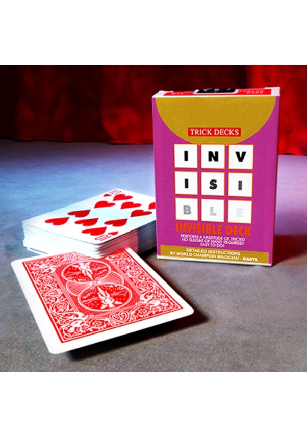 Bicycle İnvisible Deck Red Görünmez Deste Kırmızı Oyun Kağıdı ...