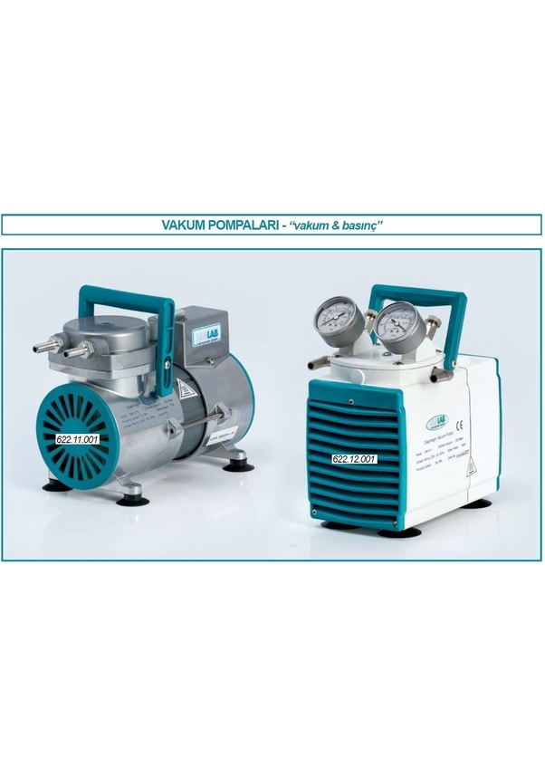 İSOLAB 622.12.001 pompa - vakum & basınç - diyafram - 30 lt/dak ...