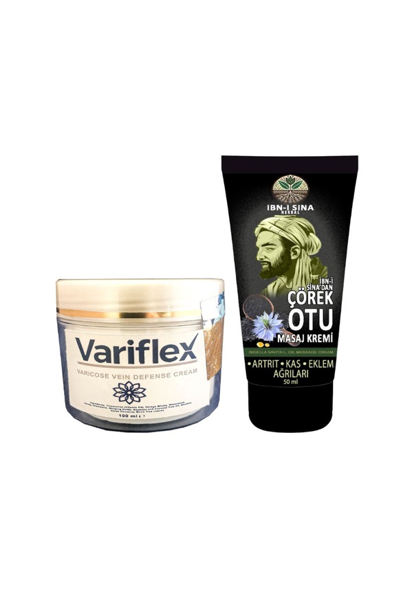 Variflex 100 Ml Bacak Varis Kremi + İbn-i Sina Çörek Otu Kremi 50 Ml ...