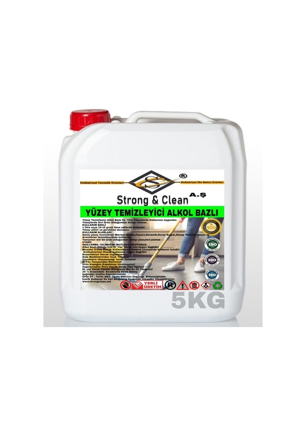Strong&Clean Yüzey Temizleyici Alkol Bazlı 5 KG Fiyatları ve Özellikleri
