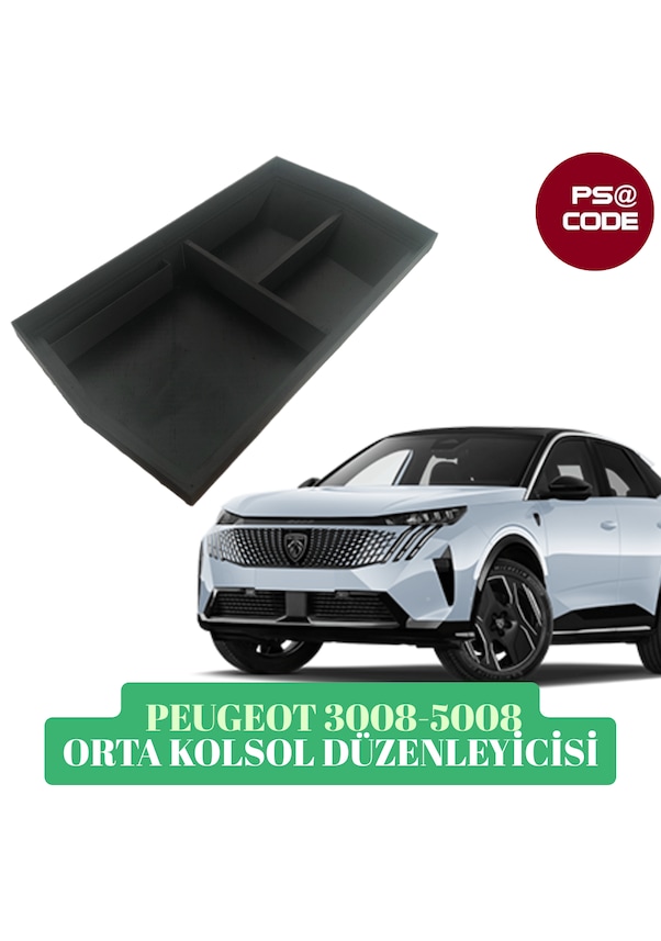 Peugeot 3008 P64 E-3008 2024 Orta Konsol Kolçak Saklama Kutus ...