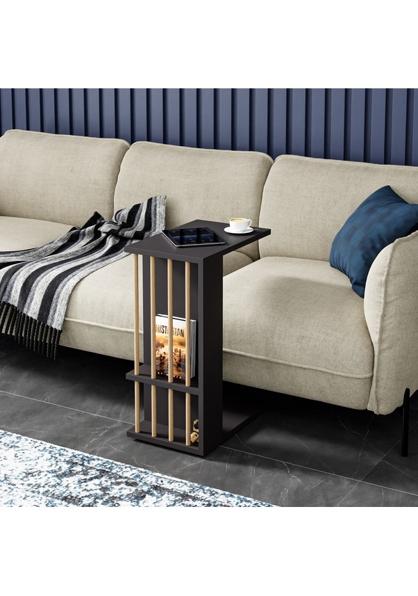 Tekerlekli Yan Sehpa Koltuk Sehpası C Sehpa Zigon Sehpa Servis Sehpası ...