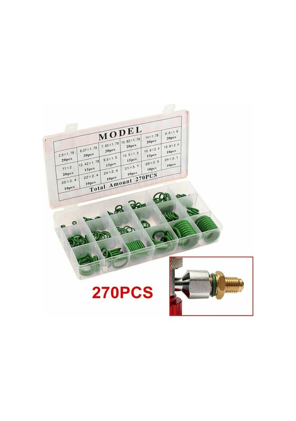 Mufunye Kauçuk O-ring 270 Adet R134a Araba Klima Conta Seti Plastik ...