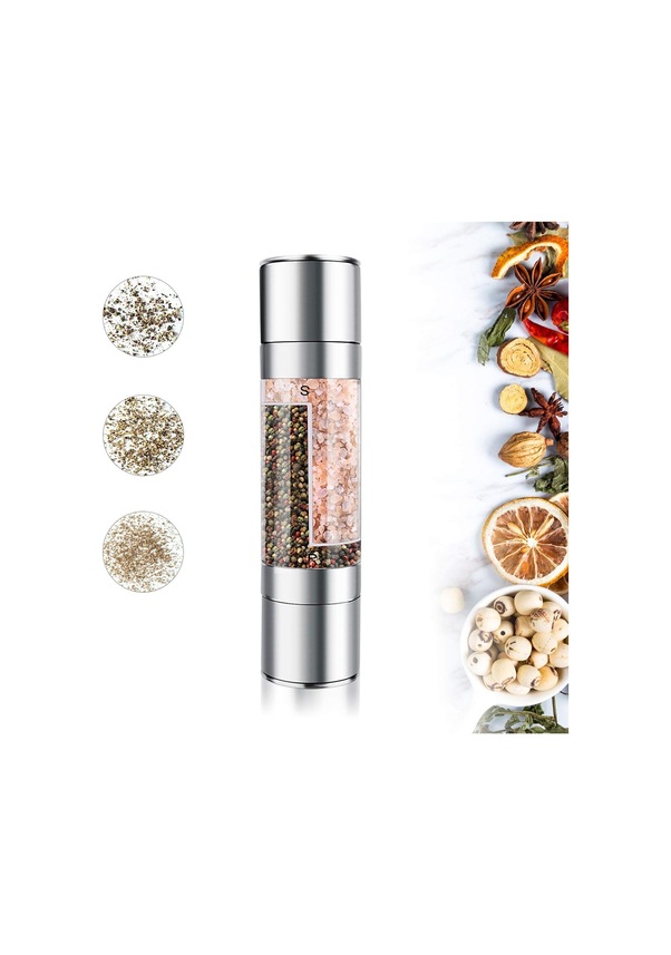 Tuz Ve Karabiber Öğütücü - 2'si 1 Arada Manuel Paslanmaz Çelik Tuz ...