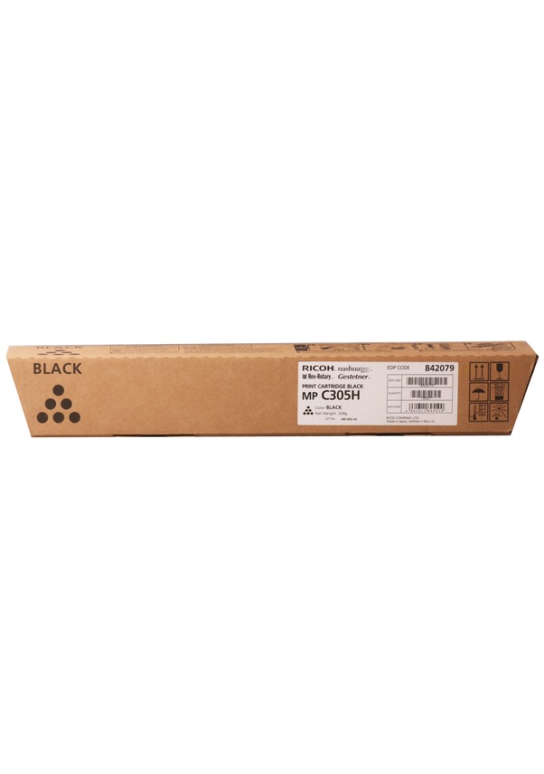 Ricoh MP C305 Black Siyah Orjinal Fotokopi Toneri MP C305SP-305SPF 12. ...