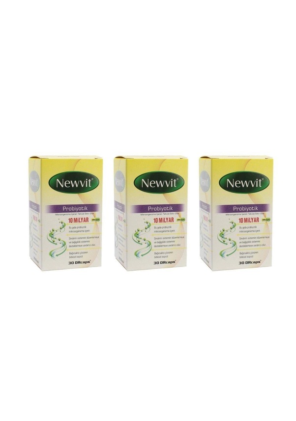 Newvit Probiyotik 30 Kapsül 3 Adet Fiyatları ve Özellikleri