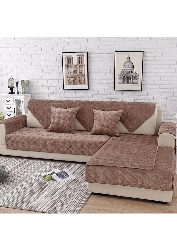 Novahub Kahve Dört Mevsim Evrensel Kısa Peluş Kanepe Minderi Yeni ...