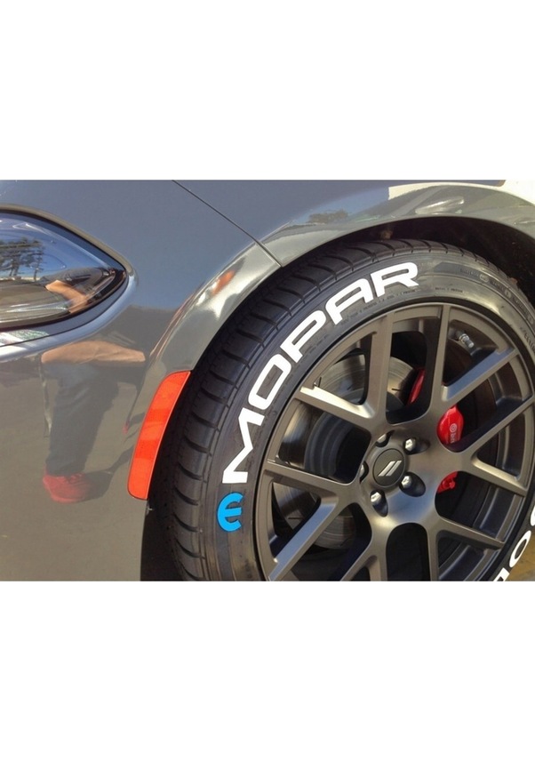 Mopar Beyaz Kalıcı Lastik Yazısı Mopar Sticker 8 Kit Büyük Boy ...