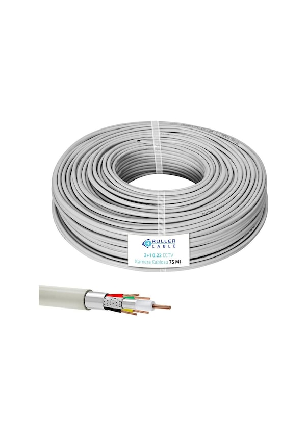2+1 2x.22 Cctv Kamera Kablosu 75 Metre Fiyatları ve Özellikleri