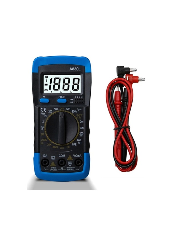 A830l Mavi Siyah-a830l 830b Lcd Dijital Multimetre Ac Dc Voltaj Diyot ...