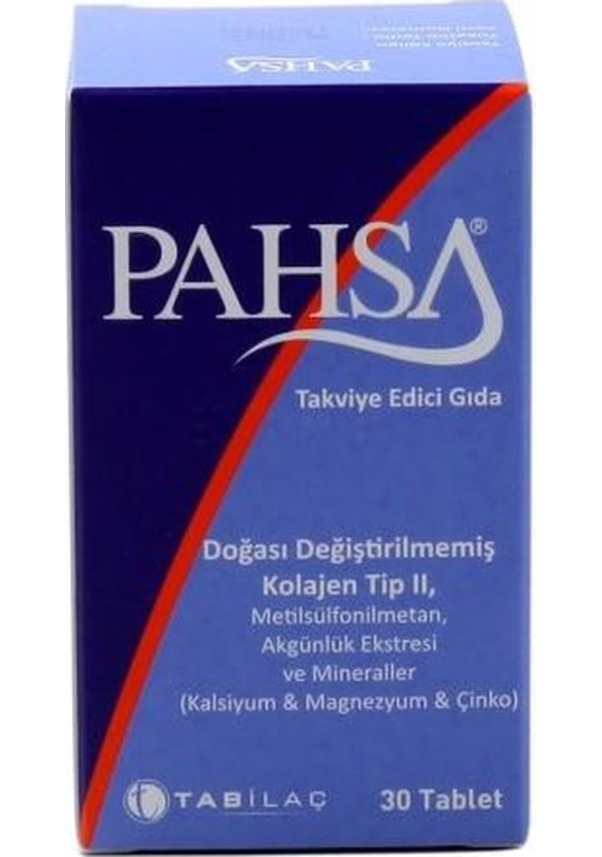 Pahsa Tip 2 Kolojen 30 Tablet Fiyatları ve Özellikleri