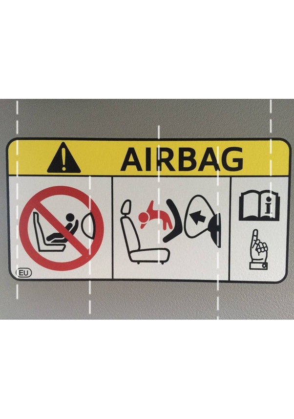 2 Adet Airbag Hava Yastığı Uyarı Etiketi Sticker Yapıştırma Fiyatları ...