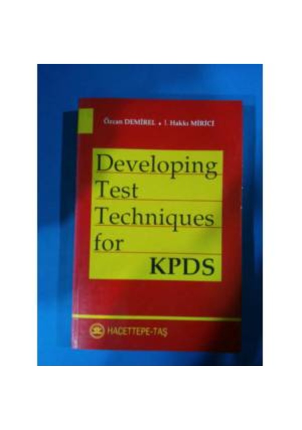 Developing Test Techniques Fiyatları ve Özellikleri Developing Test Techniques Fiyatları ve Özellikleri