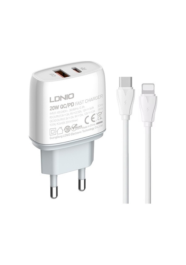 Rogfer Ldnıo Q229 Qc3.0 / Pd20w Usb Type-c Hızlı Şarj Cihazı, 1m Type-c ...