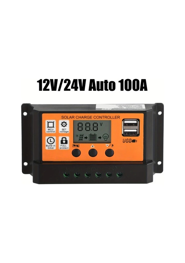 Cordial Güneş Enerjili 12v 24v Otomatik 100a Şarj Kontrol Cihazı Yüksek ...