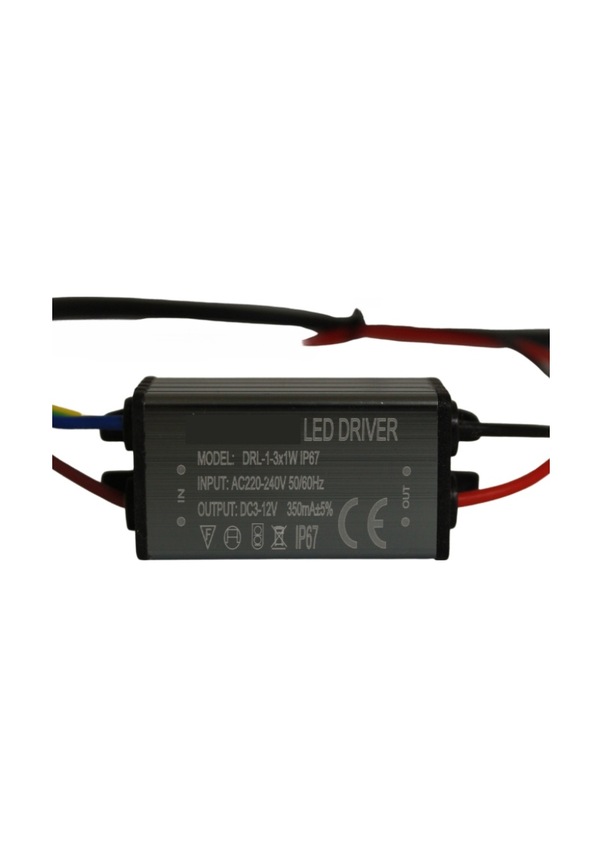 1-3x1w Led Driver 350ma 3-12v Power Led Sürücü Ip67 Power Led Driver ...