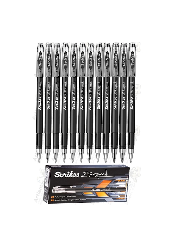 Siyah Pilot Kalem Speed 27 12 Adet Scrikss Pilot Kalem 0.7 Mm Roller ...