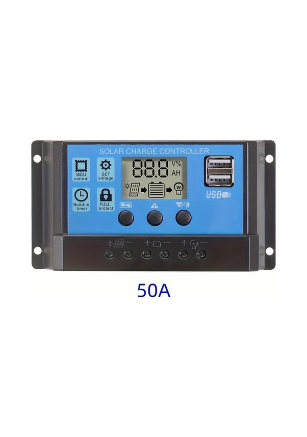 Cordial Mavi Panel 50a Güneş Enerjisi Şarj Kontrol Cihazı 12v 24v ...