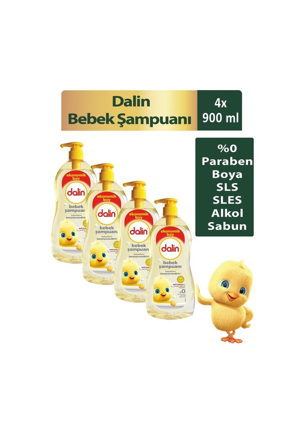 Dalin Bebek Şampuanı - 900 ML x 4 Adet Fiyatları ve Özellikleri