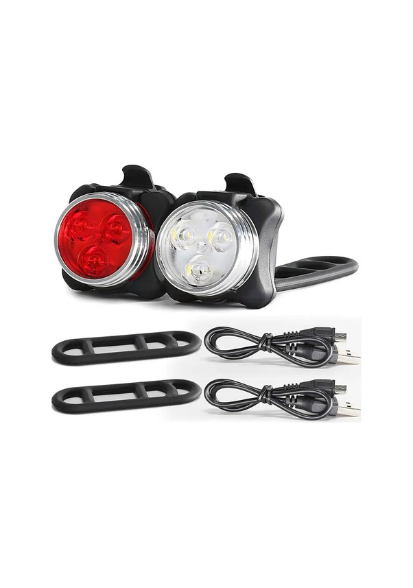Singree Usb Şarjlı 3 Led Modlu Su Geçirmez Bisiklet Farı Ve Arka Lamba ...