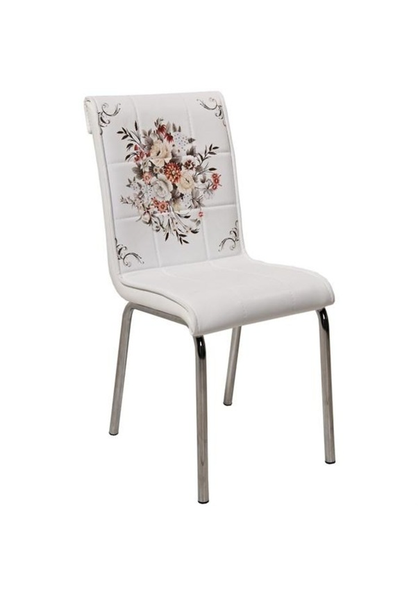 Evistro Paslanmaz Krom Ayaklı Balkon Ve Mutfak Sandalyesi 4 Adet ...