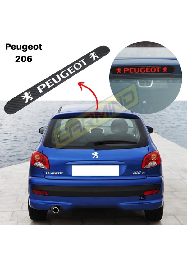 Peugeot 206 Karbon Arka Fren Stop Lambası Sticker Fiyatları ve Özellikleri