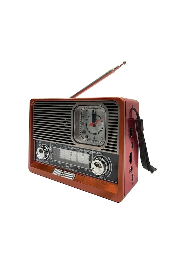 KTF-1647 Nostalji Radyo Bluetooth Hoparlör Kırmızı Fiyatları ve Özellikleri
