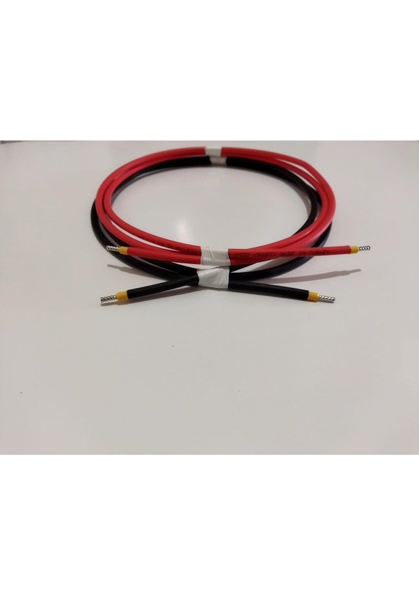 Alkan Güneş Paneli Solar Kablosu 4mm2 Şarj Regülatöründen Aküye 2+2 4mt ...