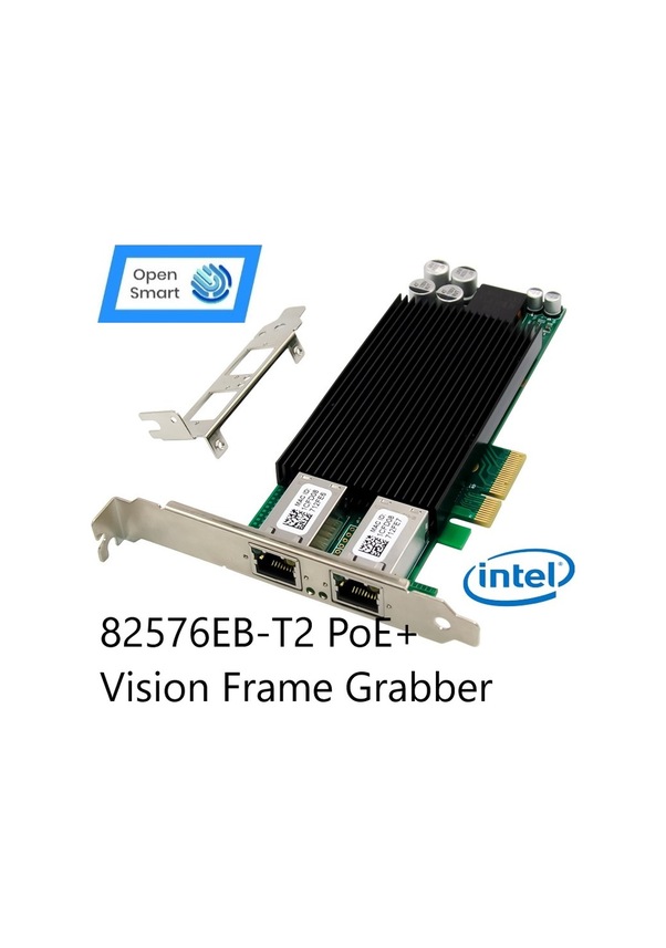 Intel 82576EB 2 Port 1GbE PoE+ Vision Frame Grabber Nic - OPS7231 ...